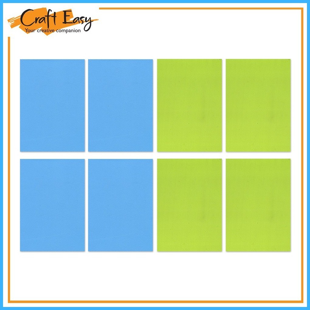 Craft Easy Blue and Green Foam Sheets A5 (8pcs) | Shopee Malaysia