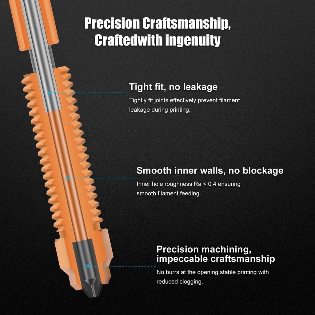 Creality K1C Nozzle 0,4/0,6/0,8mm High-Flow Printing Upgraded Quick ...