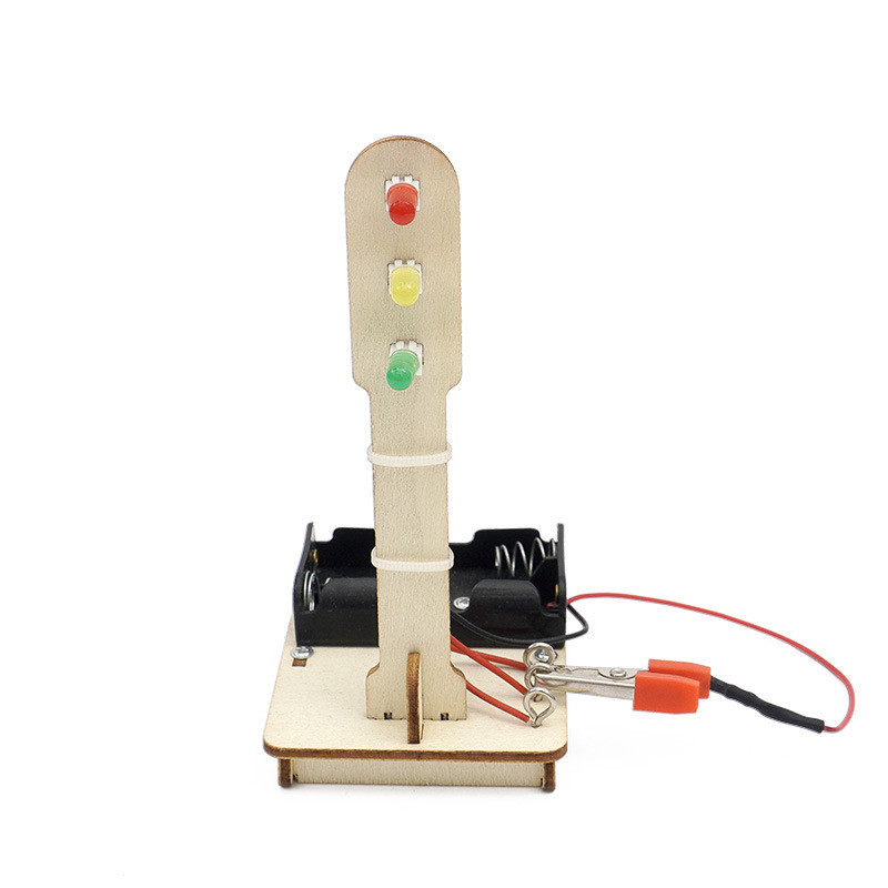 Signal Wooden Traffic Light Diy Kit For Brain Development Hands-on ...