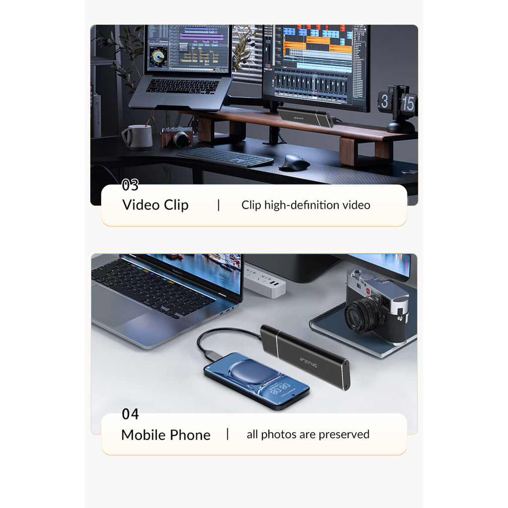 M.2NVME SSD Case Type-C USB 3.1 Gen 2 (10 Gbps) to nvme PCl-E M-Key ...