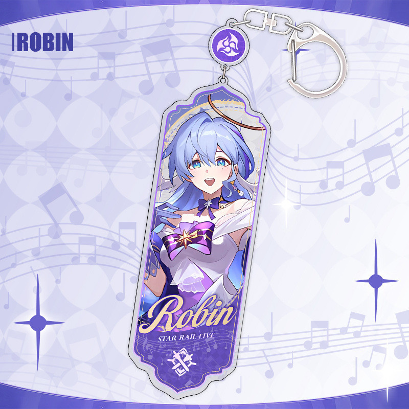 Honkai Star Rail Concert Robin Aventurine Peripheral Double Flash 75mm ...