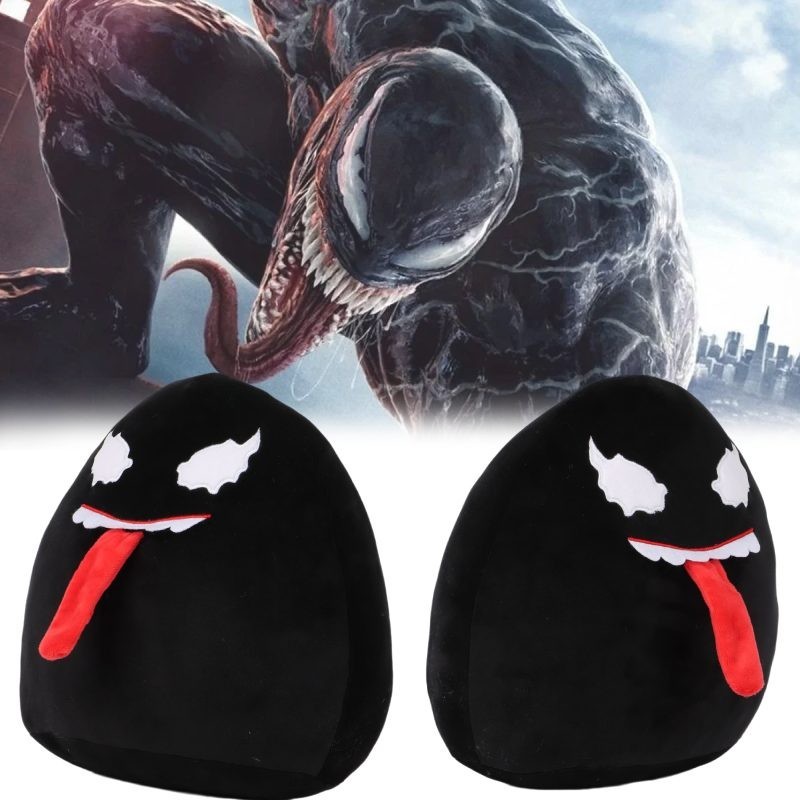 Venom Theme Movie And Television Play Plush Toy Pillow Black Egg Shape ...