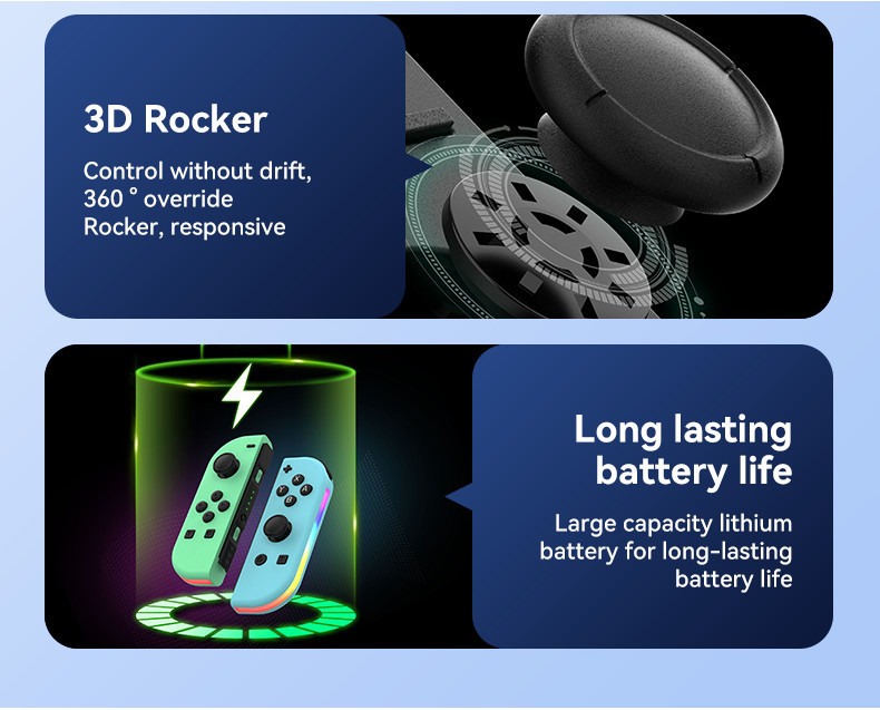 Splatoon Wireless Control JoyCon Gamepad With RGB LEDFor Nintendo Switch Oled Controllers With ...