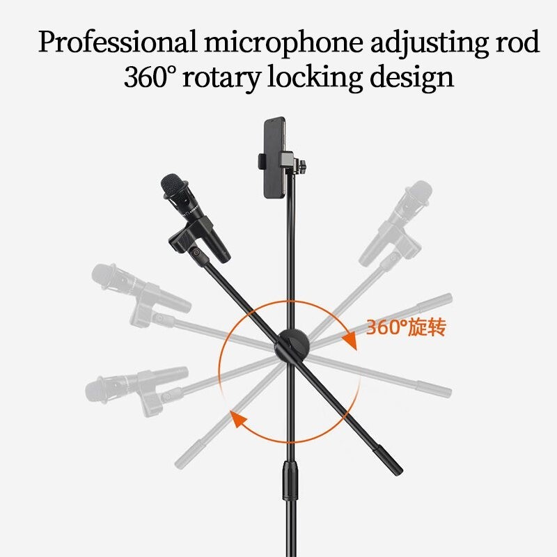 (READY STOCK)Professional Microphone Floor Stand Ajustable Stage Tripod ...
