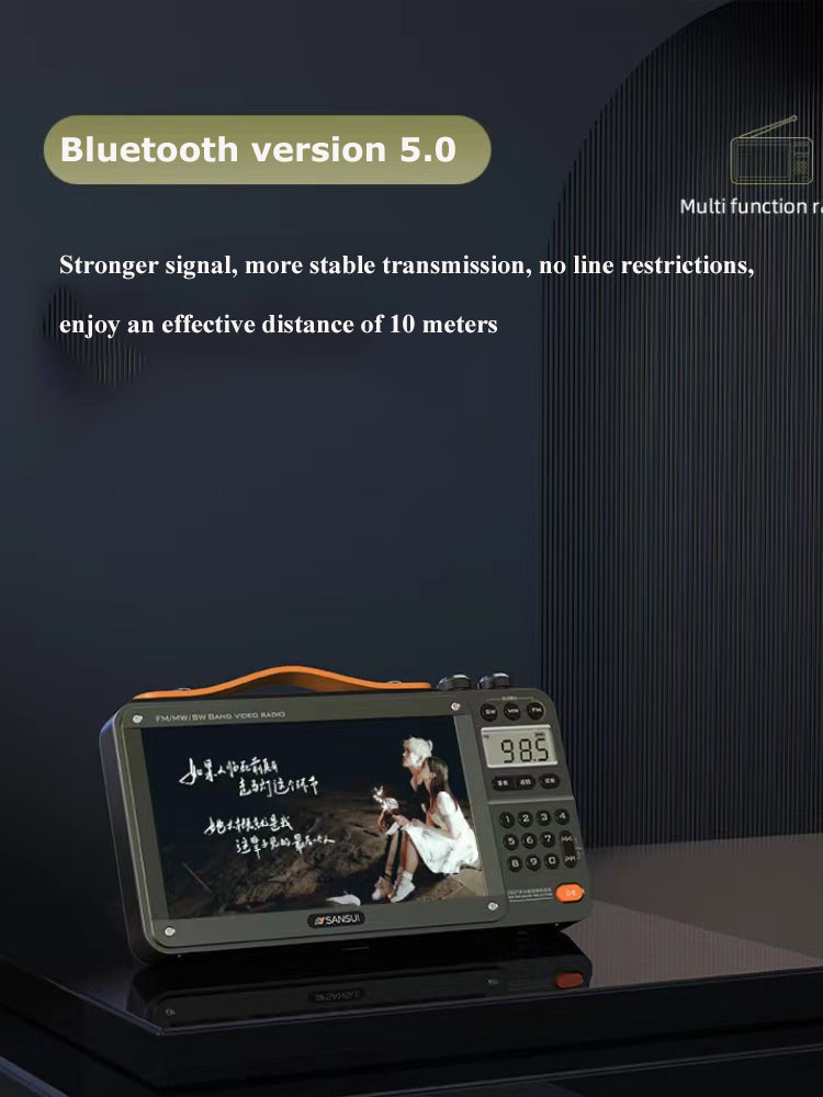 Sansui F51/F50 High-definition Screen Portable Speakers Multifunctional ...