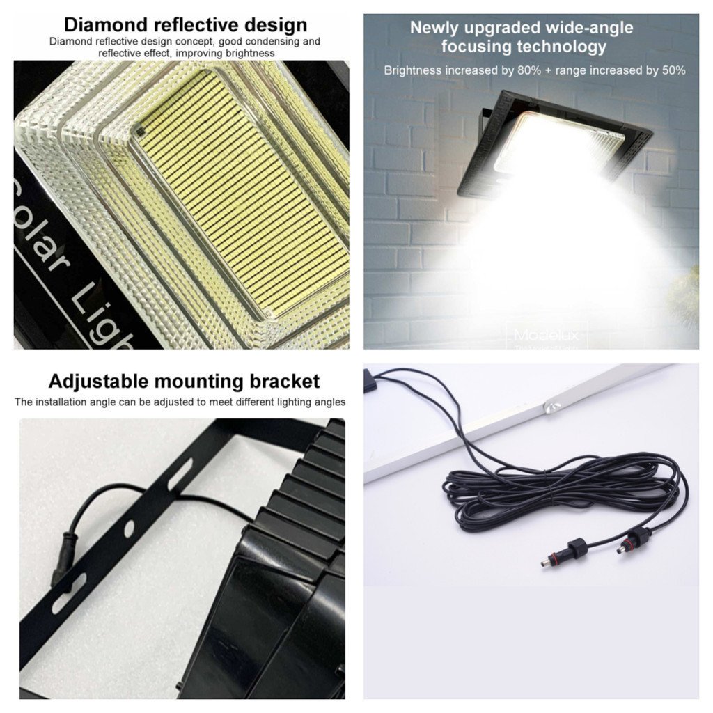 Solar Light Outdoor Lighting 8000W IP67 Waterproof LED Outdoor Lights Solar Spotlights Lampu ...