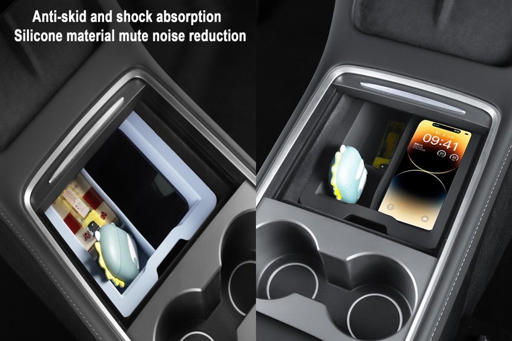 berlinra Console Organizer Tray Car Tray Tesla Model3/y Car Storage Box ...