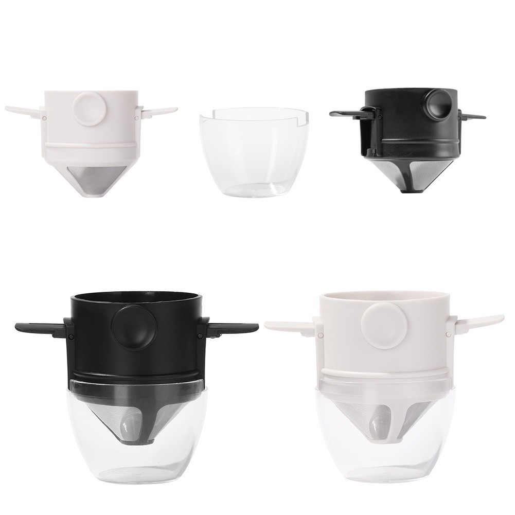 home+Foldable Coffee Filters Stainless Steel Drip Coffee Funnel Coffee ...