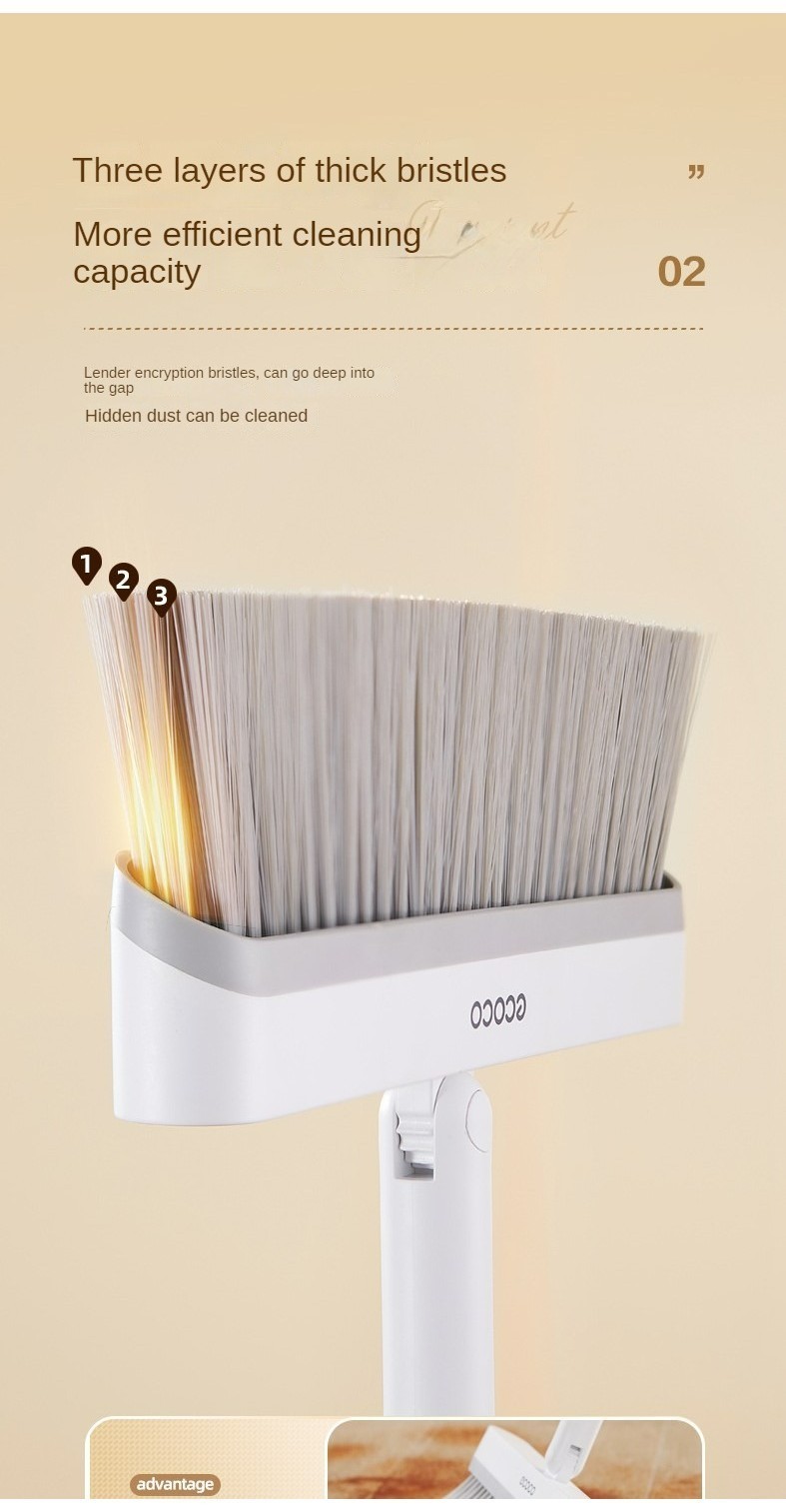 SyokSyok ECOCO 2 in 1 Fordable Sweeper Broom Dustpan Set Broom Set Penyapu & Penyodok Set Floor ...