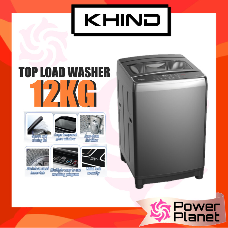 Khind 10KG Fully Auto Washing Machine WM100A Non-Inverter / 12KG WM120A ...
