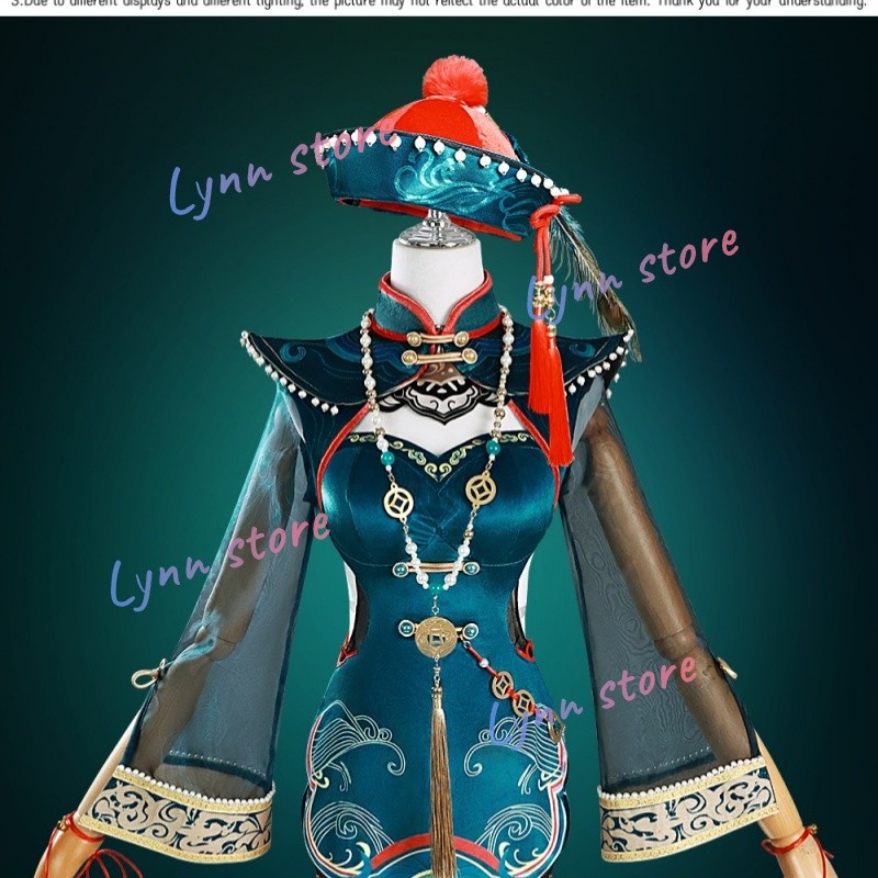 NARAKA BLADEPOINT Anime TESSA Cosplay Costume Little Zombie Cheongsam ...