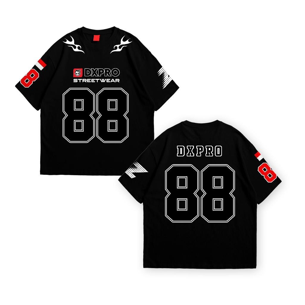 Kaos Oversize Dxpro 88 Thunder Black Heavy 20s Premium | Shopee Malaysia