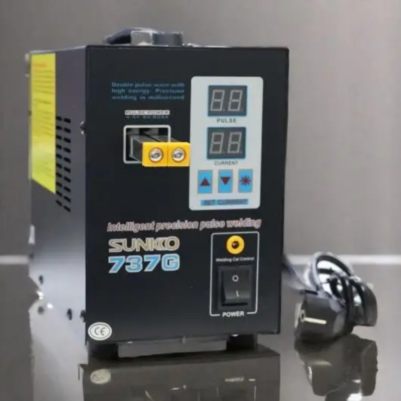 SUNKKO 737G Spot welder LED Dual Digital Display with welding needles double pulse Welding ...