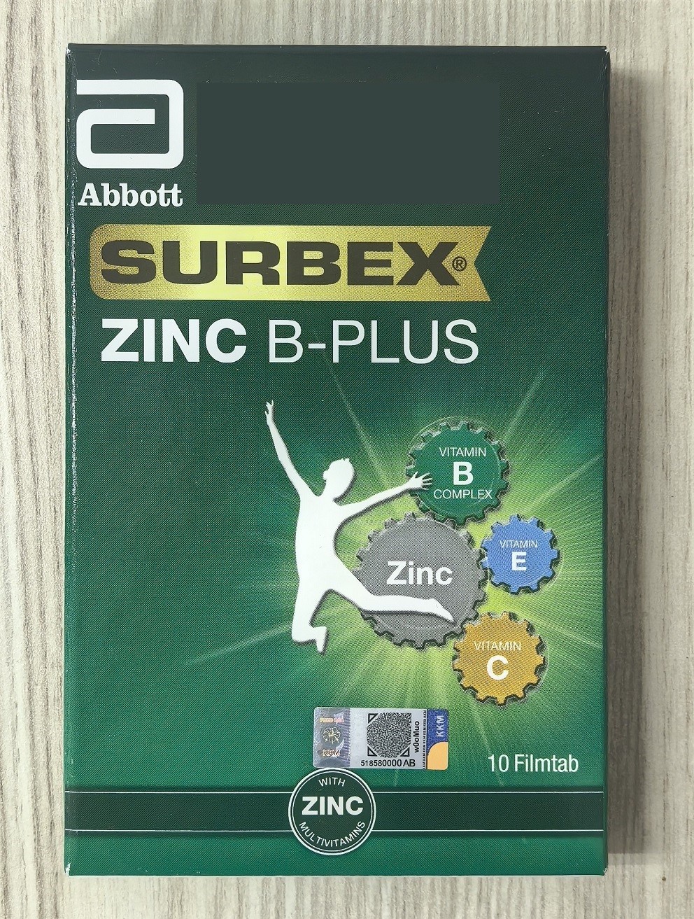 Abbott Surbex Zinc B-Plus Boost Your Energy 10 Filmtab (Exp: Aug 2026 ...