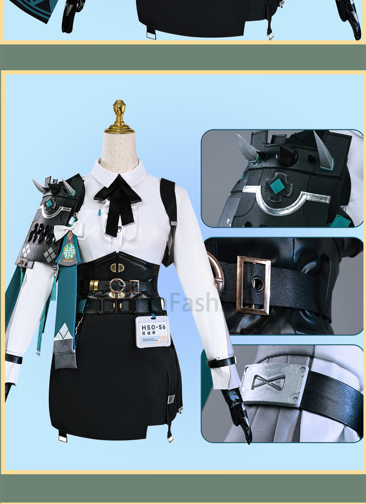 Zenless Zone Zero Tsukishiro Yanagi Cosplay Costume Set - Ready Stock ...