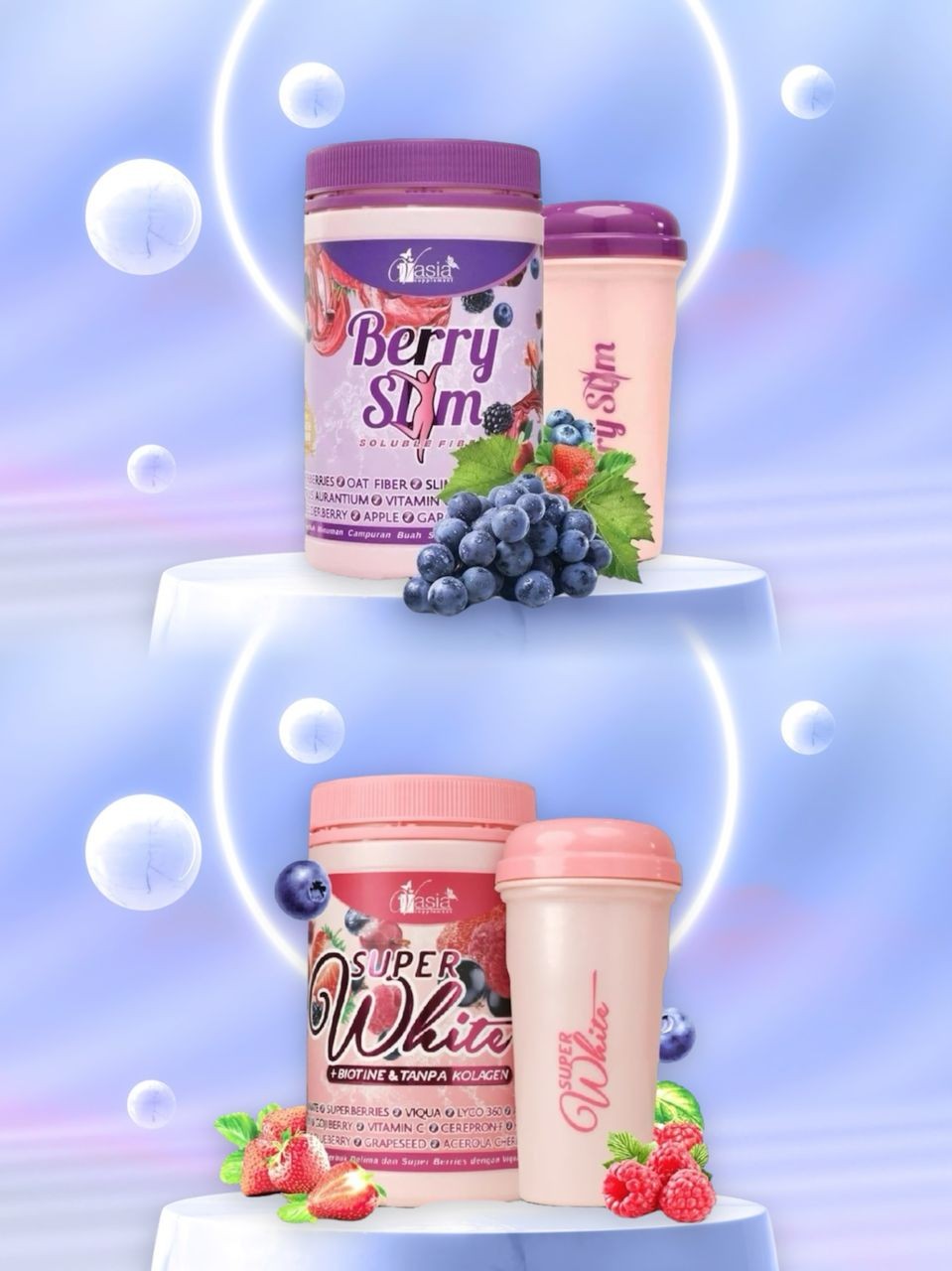 VASIA SUPER WHITE TANPA COLLAGEN / BERRY SLYM | Shopee Malaysia