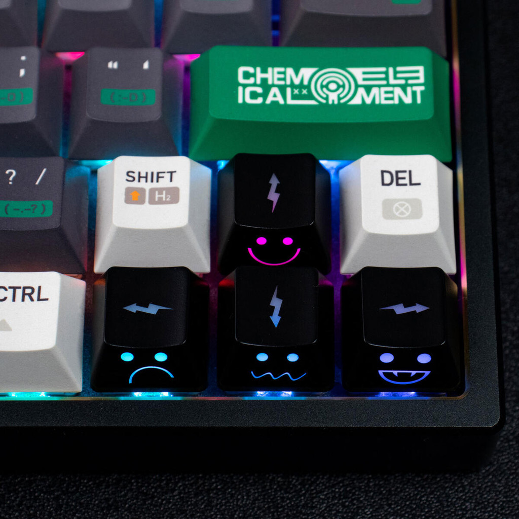8pcs Backlit Custom Keycap OEM Profile Shine Through Keycap WASD Arrow ...