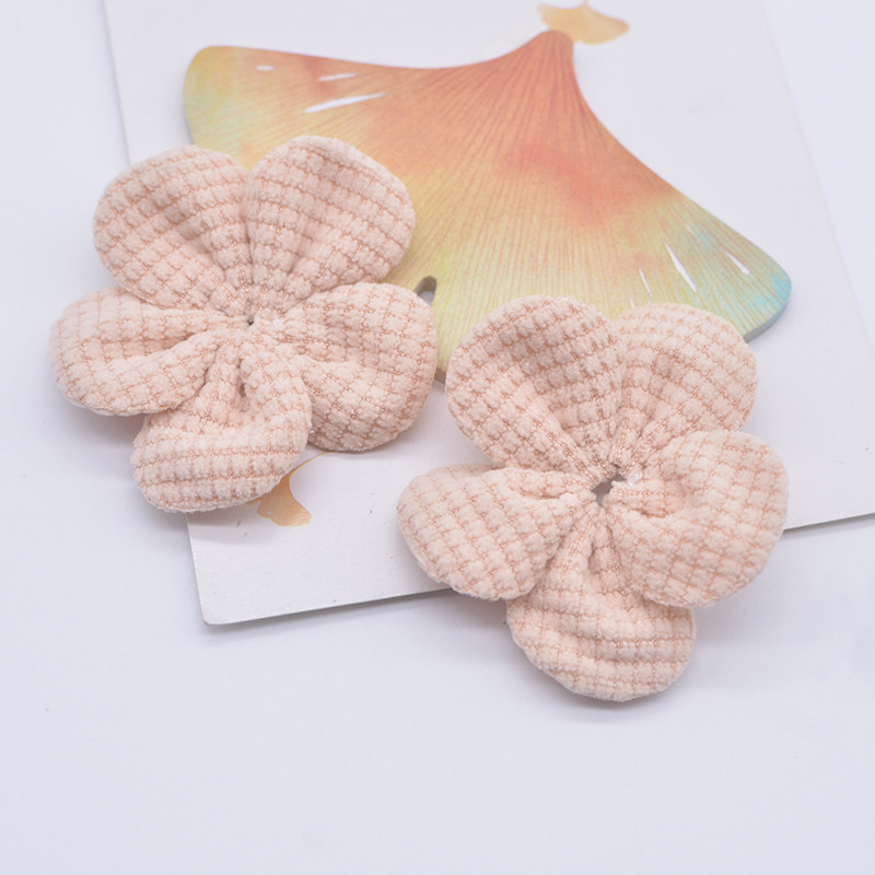 10Pcs 50mm Padded Handmade Flowers Applique for DIY Headwear Hair Clips ...