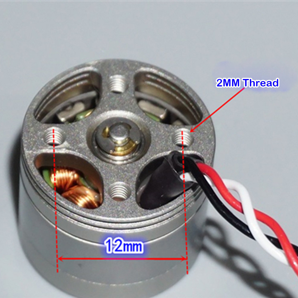 Micro 1406 HM Brushless Motor 2-3S 2200KV Mini RC Quadcopter Drone ...