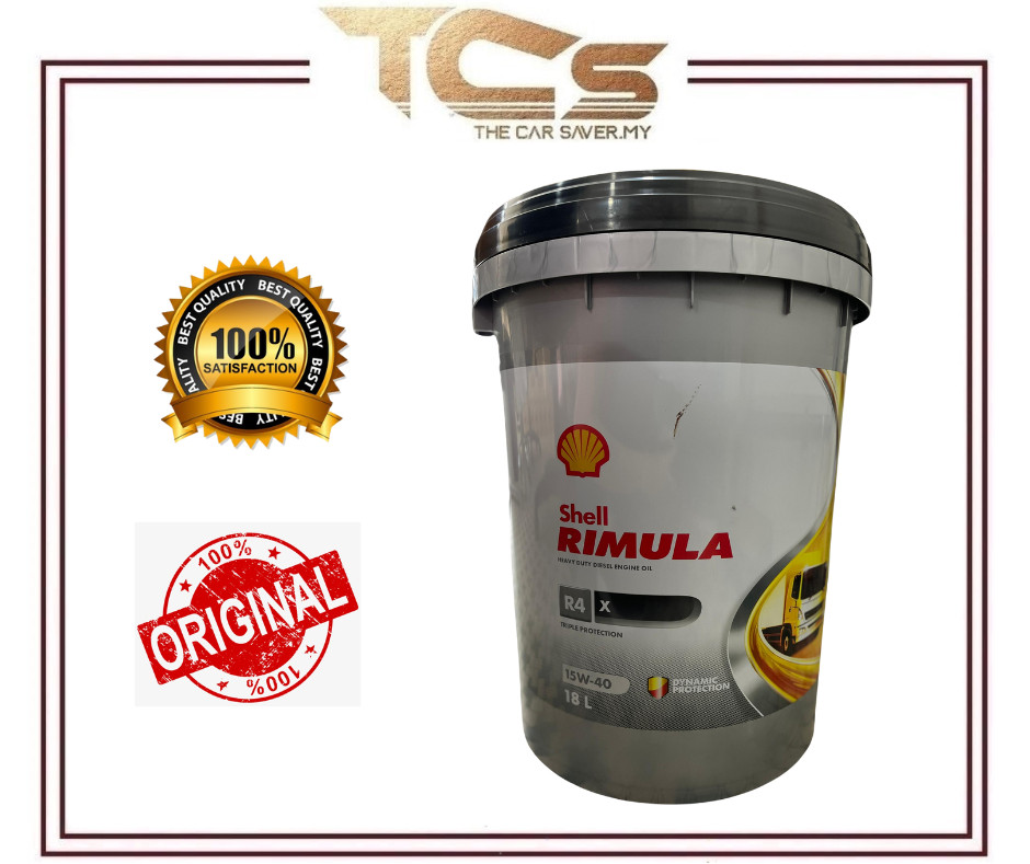 Shell Rimula Heavy Duty Diesel Engine Oil R4X 15W-40 (SHELL-RX4-15W40 ...