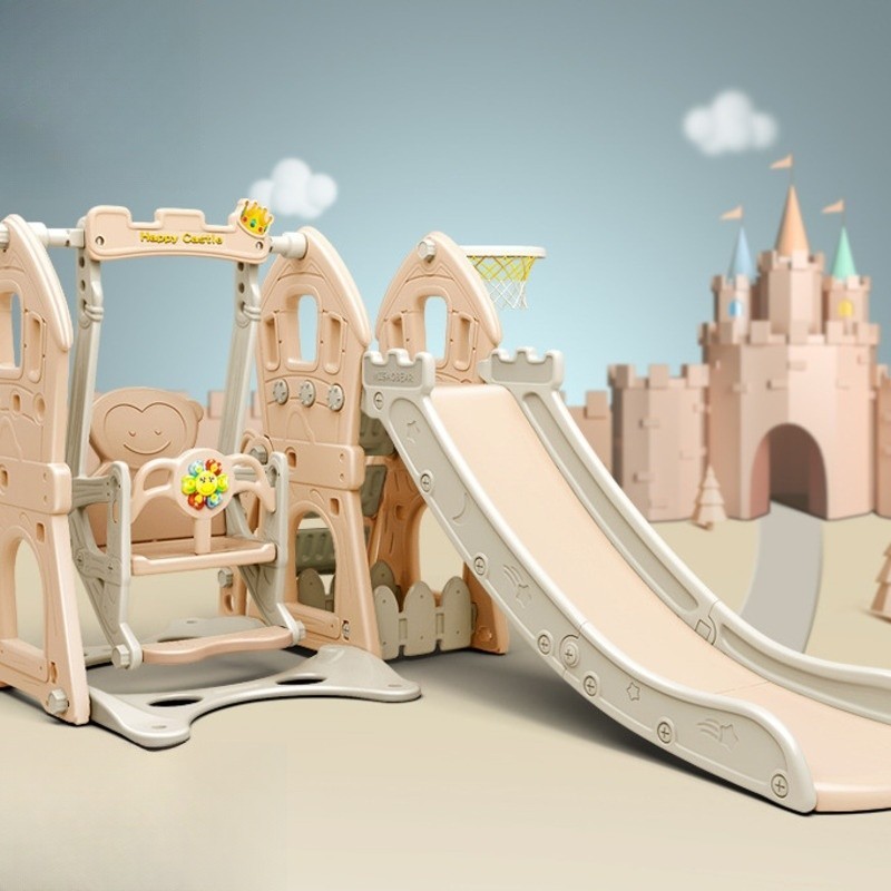 AOM Kindergarten Children's Indoor EWA Home Small Baby Slide Swing ...