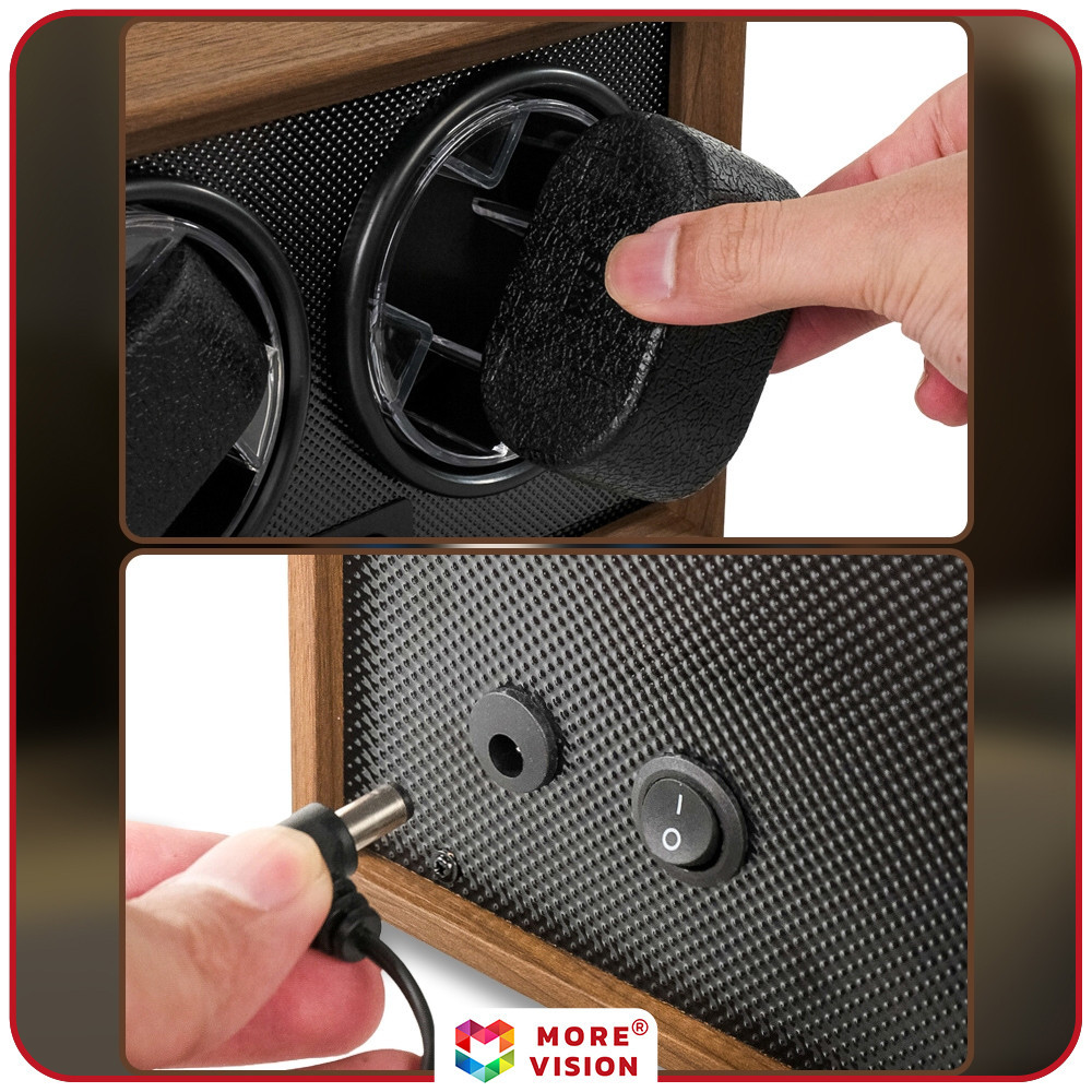 Watch Winder Box for Automatic Watches Double Winders Quiet Japanese ...