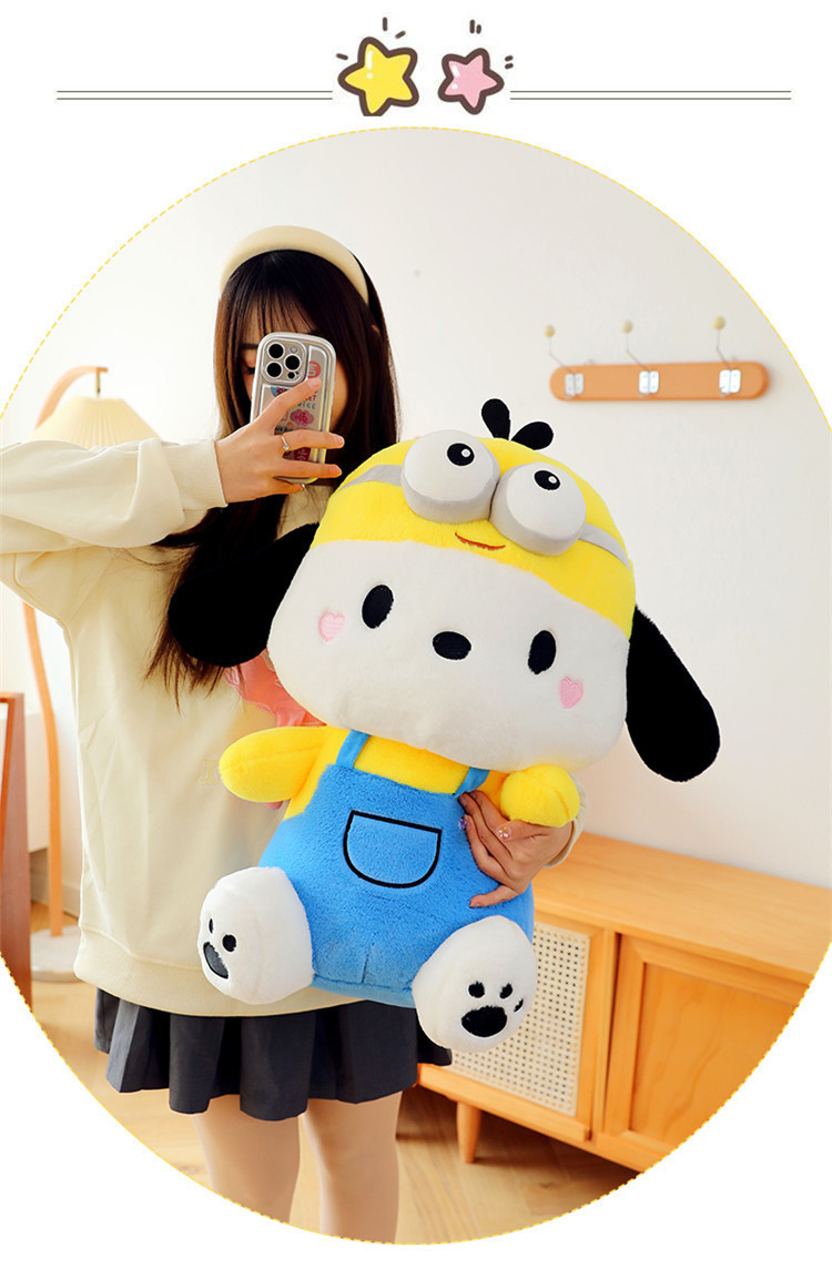 Pacha Dog Doll Transformed Minion Plush Toy Cute Dog Pillow Children ...