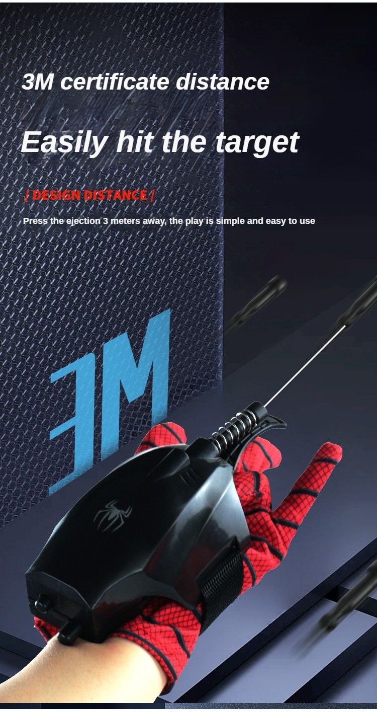New Spider-Man Spider Silk Launcher Web shooter with magnet Auto ...