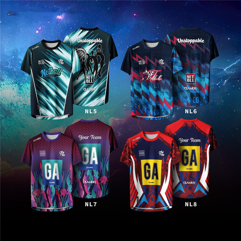 netball Jersey girl Team Jersey NETBALL Microfiber Jersey Athletic ...