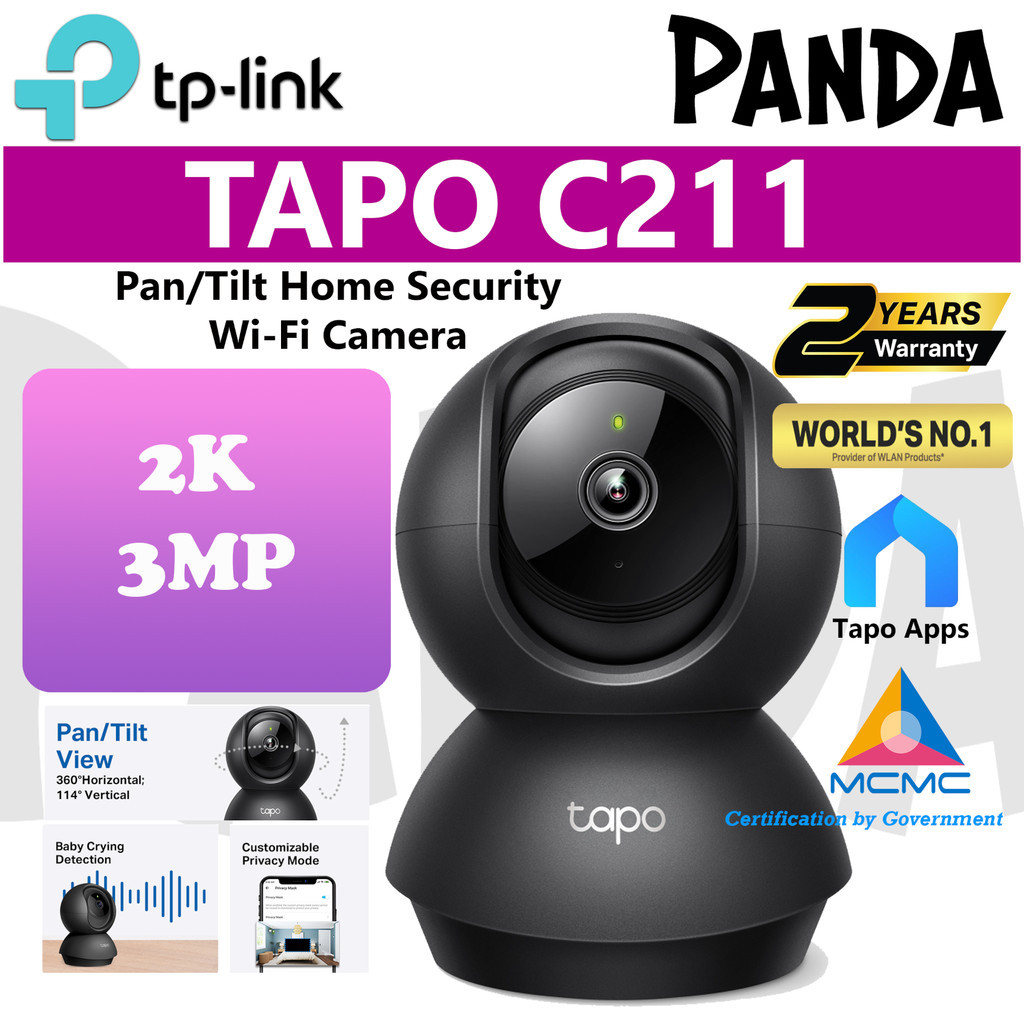 TP-Link Tapo C211 Pan/Tilt Home Security Wi-Fi Camera | Shopee Malaysia