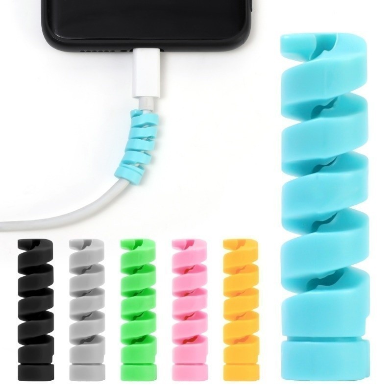2PCS Anti-Break Cable Protective Cover - Silicone, Soft, Durable, Candy ...