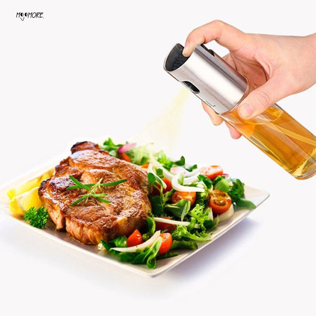 Mojomore Oil spray bottle push spray glass oil bottle kitchen household ...