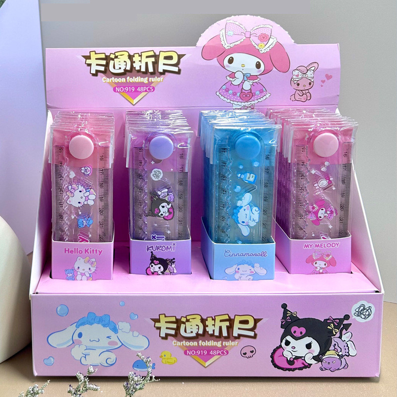 1 Piece Cartoon Sanrio Fold Ruler | Shopee Malaysia