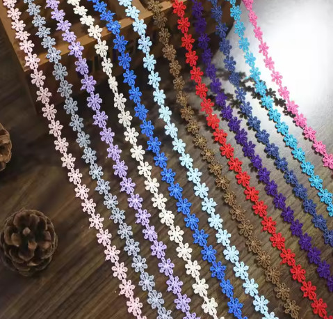 1 Meter Lace Sulaman Bunga Comel Lebar 1cm Murah #93188 Untuk Hiasan ...