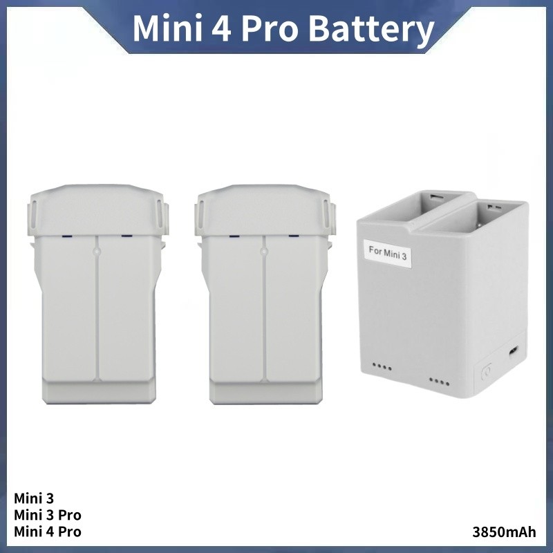 3850mAh Battery For Mini 4 Pro Battery Flight Time 45 Minutes ...