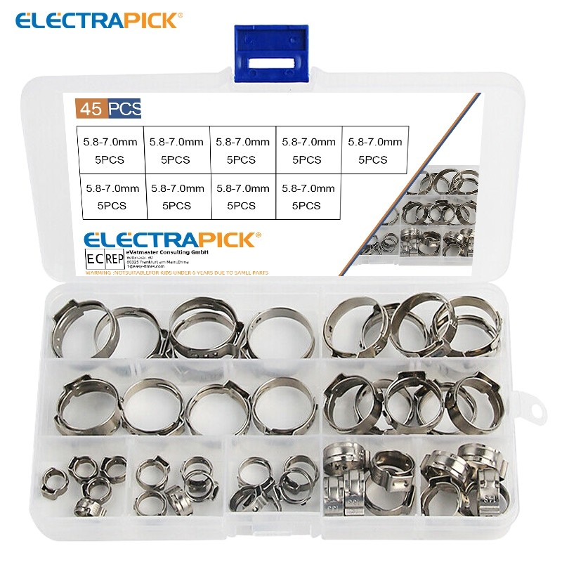 in stock Hose Clamps Single Ear Stepless Hose Clamps Crimper Crimping ...