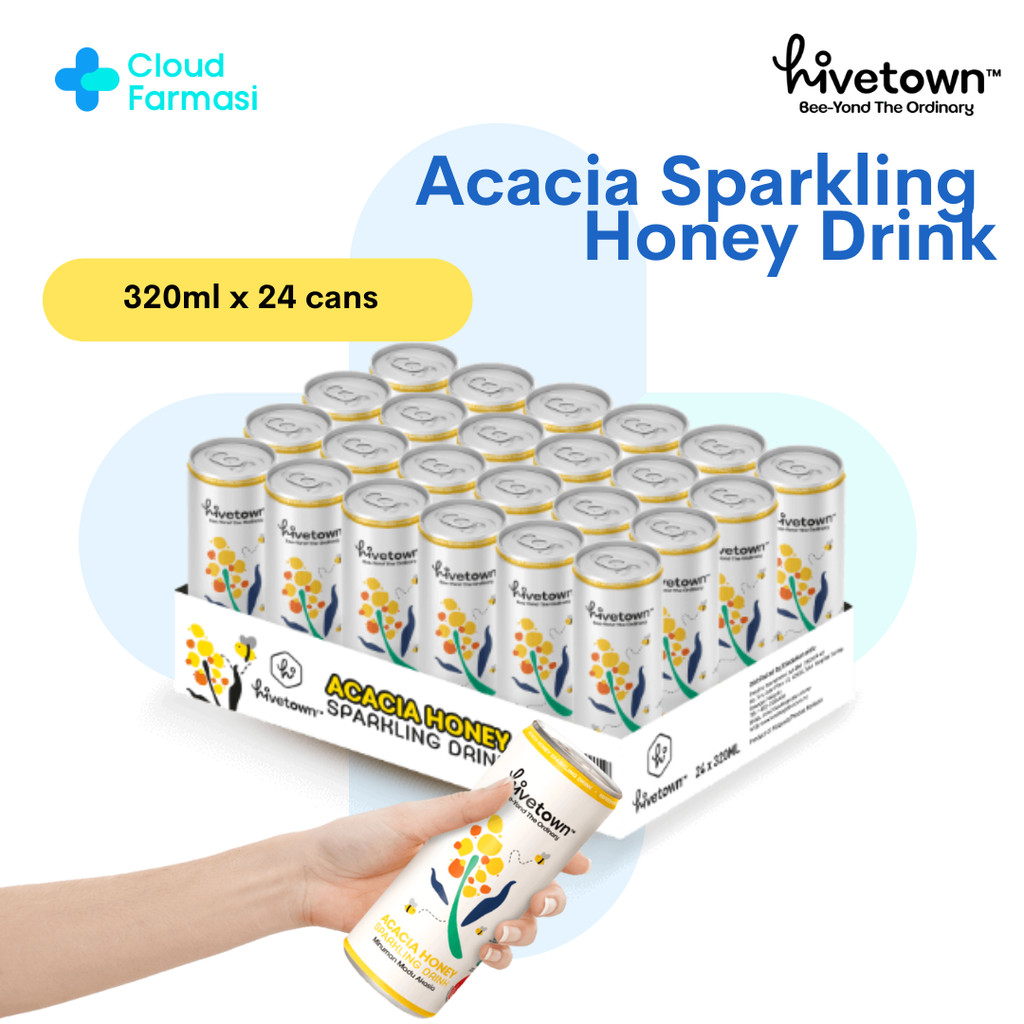 [Cloud Farmasi] Hivetown Acacia Sparkling Honey Drink - Carton [[320ml ...