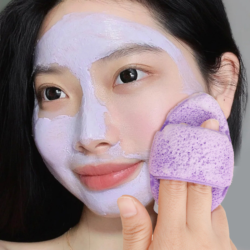 Face Wash Cleansing Puff - Soft Drop-Shaped Sponge - Exfoliating ...