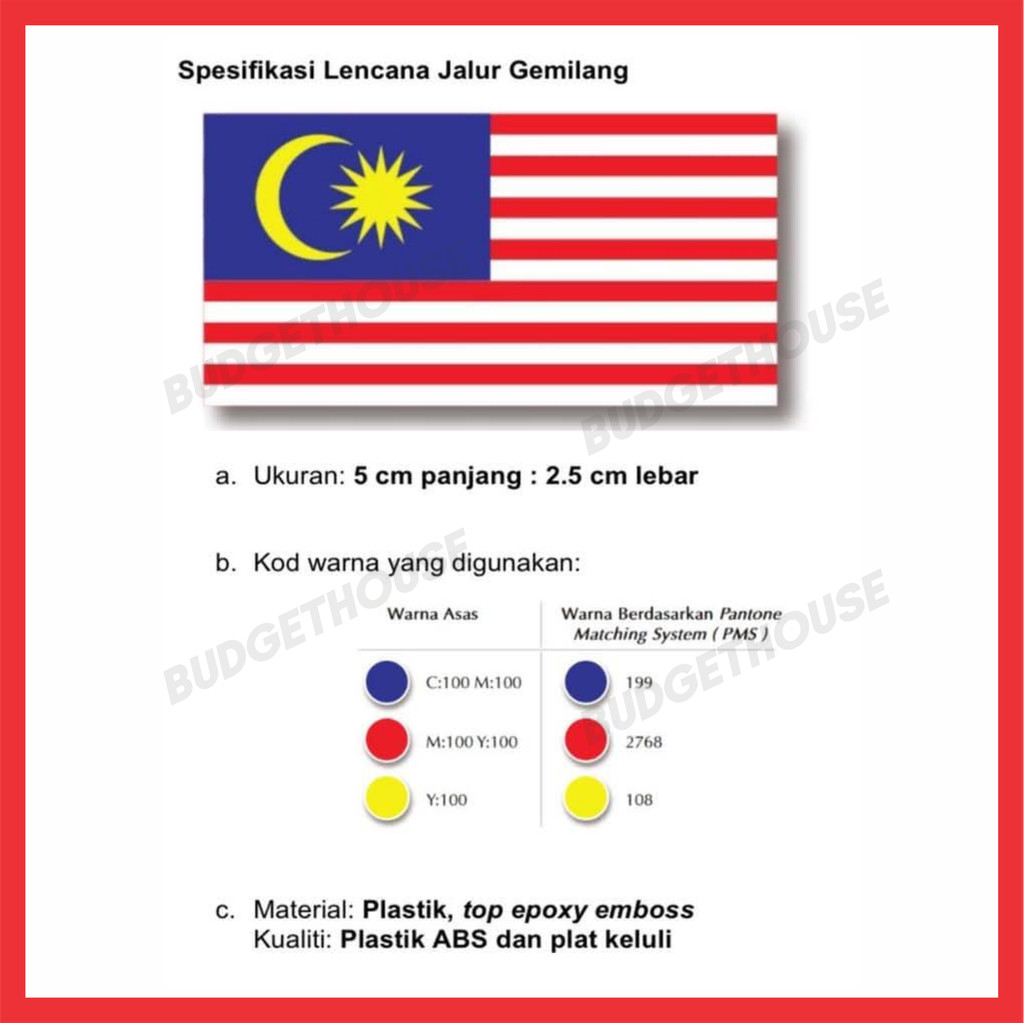 Pin Badge Pin Bendera Malaysia Merdeka Malaysia Day Brooch kerngsang ...