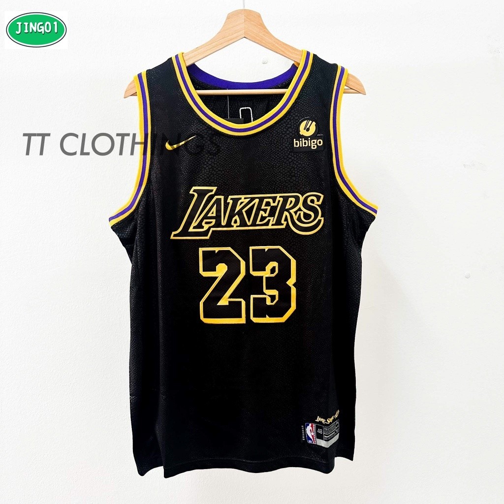 [MY Ready Stock] Lebron James #23 Black Venom Home Away KB Edition NBA ...