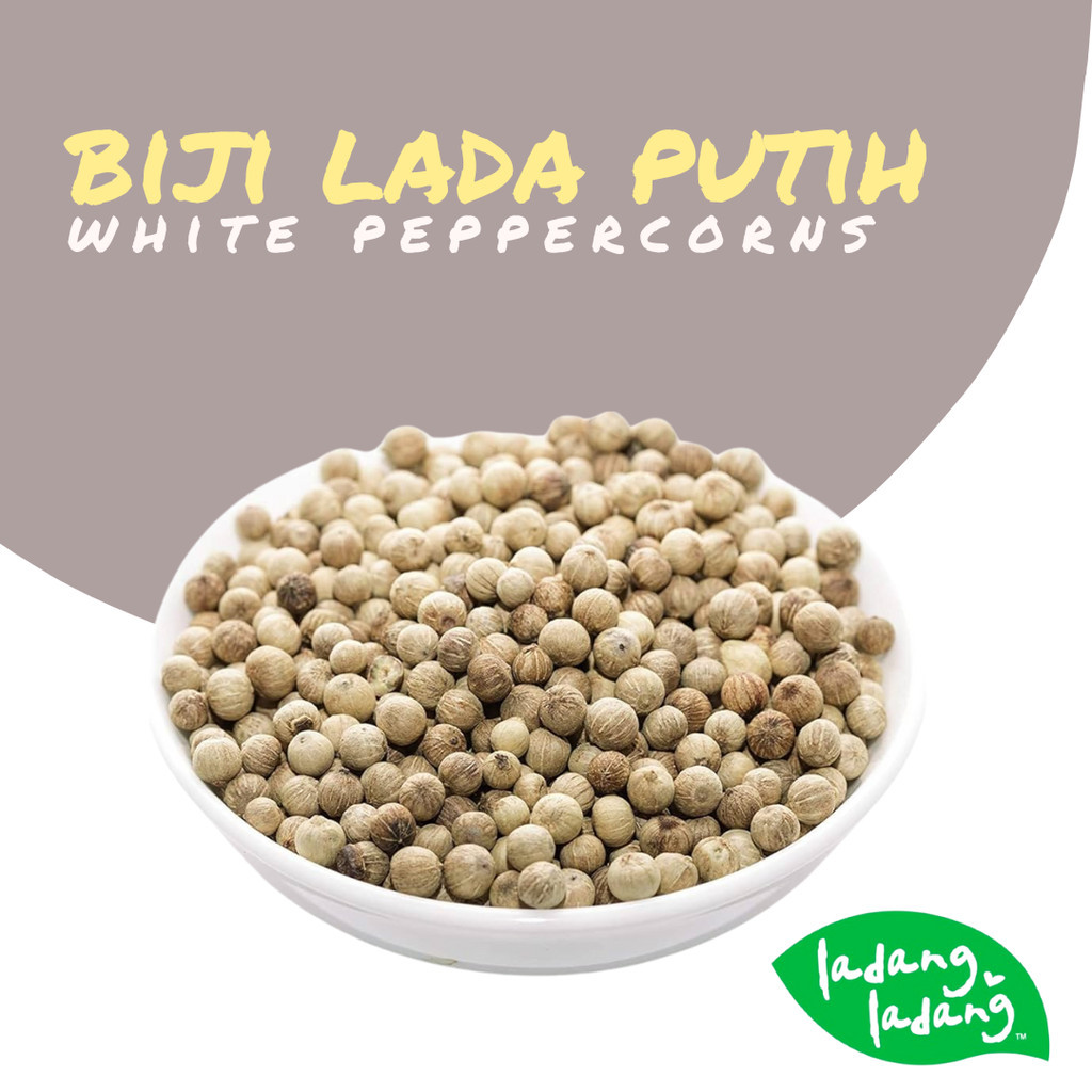 Ladang-Ladang White Peppercorns 1kg | Biji Lada Putih 1kg | Shopee Malaysia