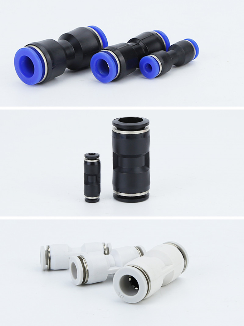 Pneumatic Fitting Air Hose Fitting union PU straight Connector 4 6 8 10 ...