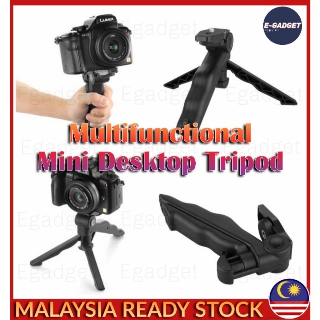 PORTABLE MINI TRIPOD MONOPOD IN HANDHOLD MINI FOLDABLE FOLDING TRIPOD STAND | Shopee Malaysia