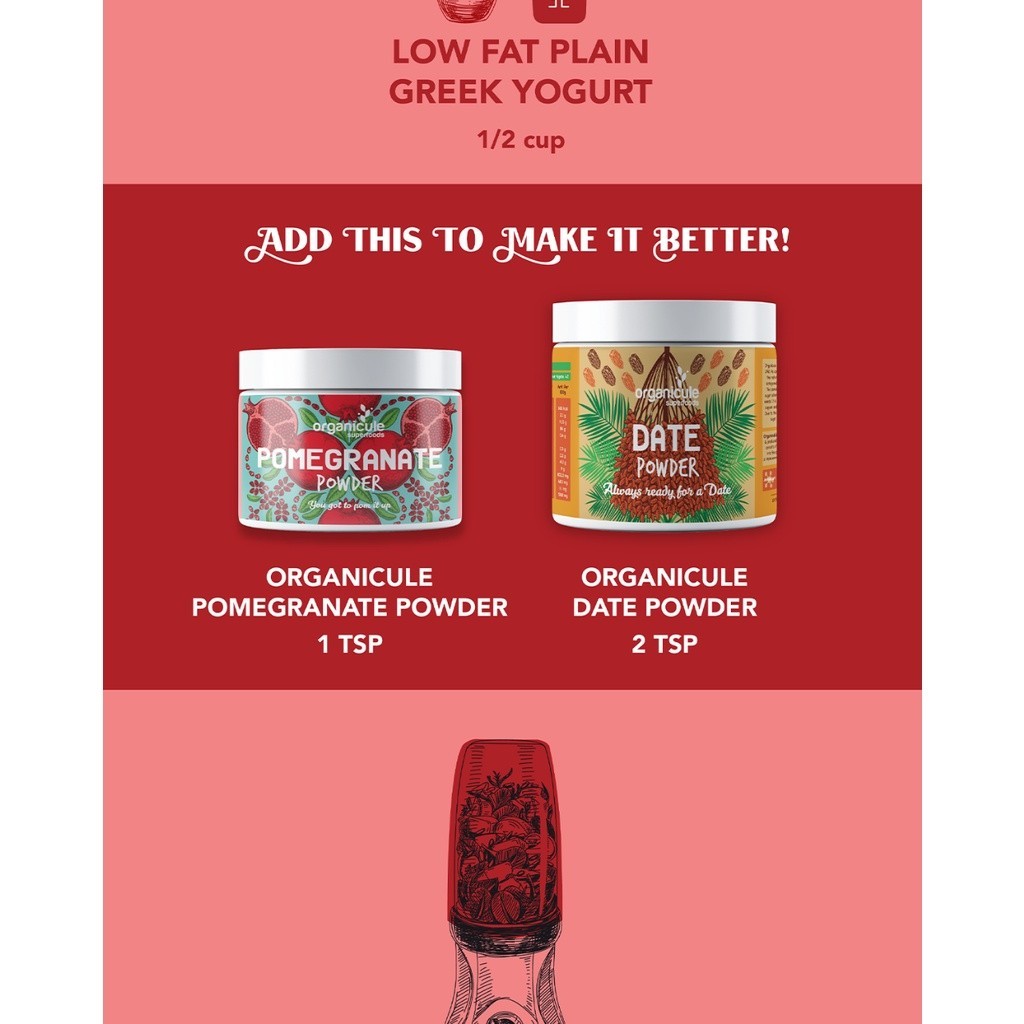 Pomegranate Powder (150g) by Organicule Superfoods | Immunity ...