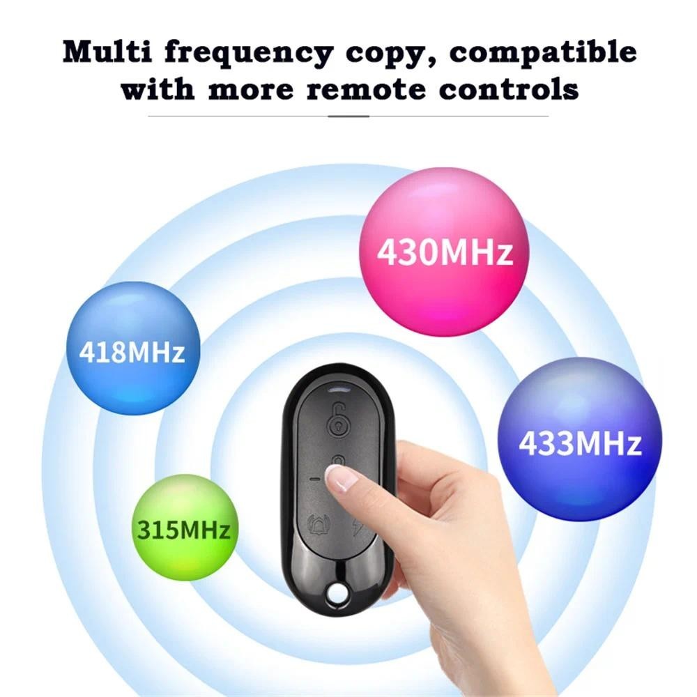 4CH RF Copy Remote Control Garage Door Duplicator 433MHz/315MHz/418MHz ...