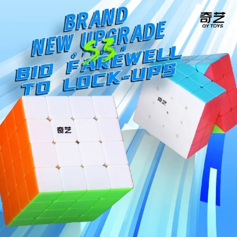 QiYi 4x4 Speed Cube 4x4x4 Magic Cube Qiyuan S3 Stickerless 59mm ...