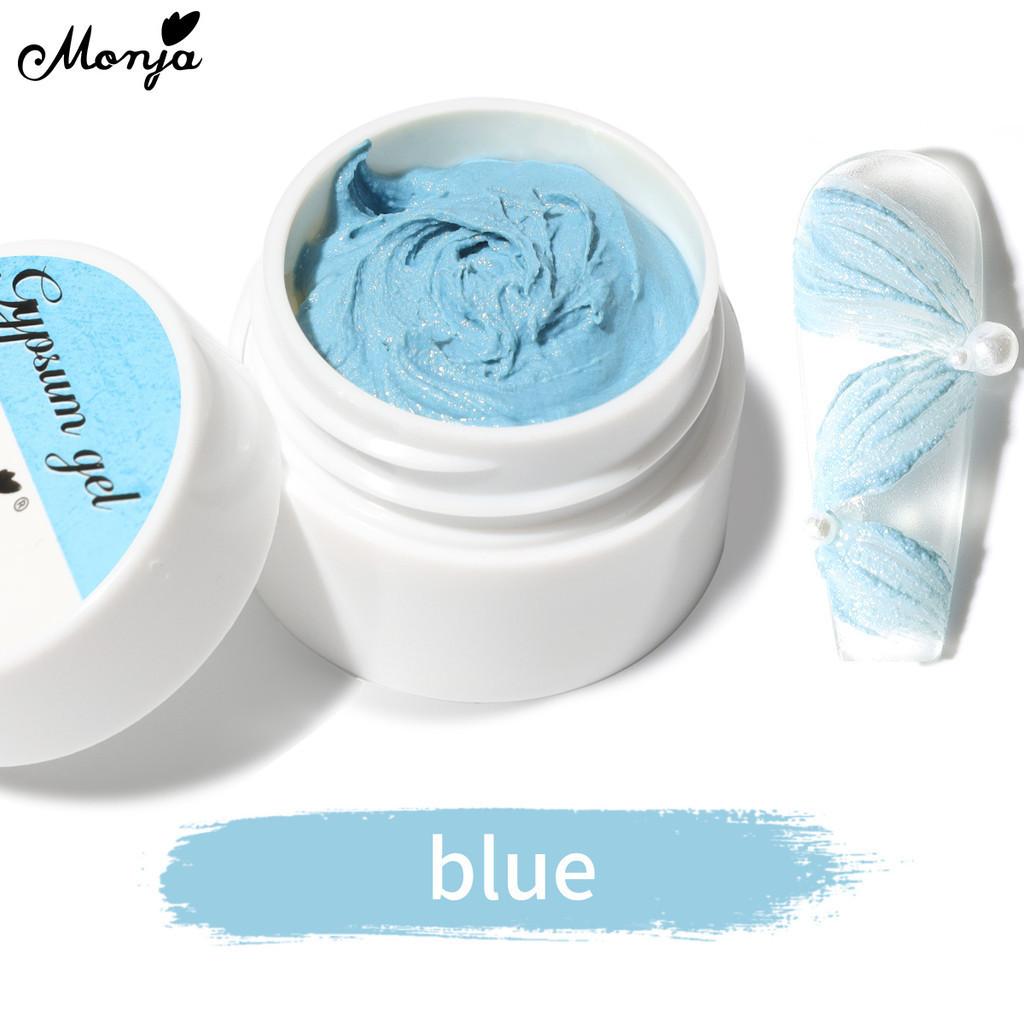 Monja 5g 3D Carving Plaster Gel Nail Art Engraved Drawing Gypsum Effect ...