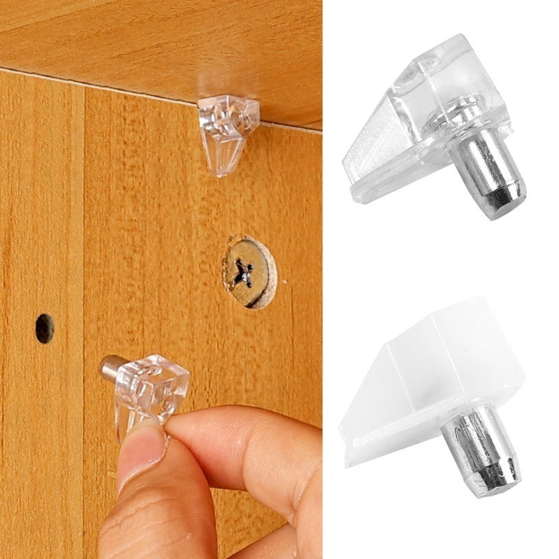 10Sets Shelf Pegs with Nonslip Rubber Cover- Shelf Support Integrated ...