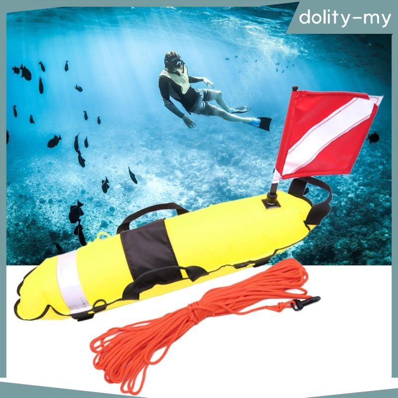 original [ Freediving Buoy Float with 25M Ropes for Diving Spear ...