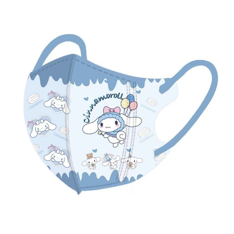 Kawaii Anime 3D Disposable Face Mask Kuromi Melody Children Protective ...